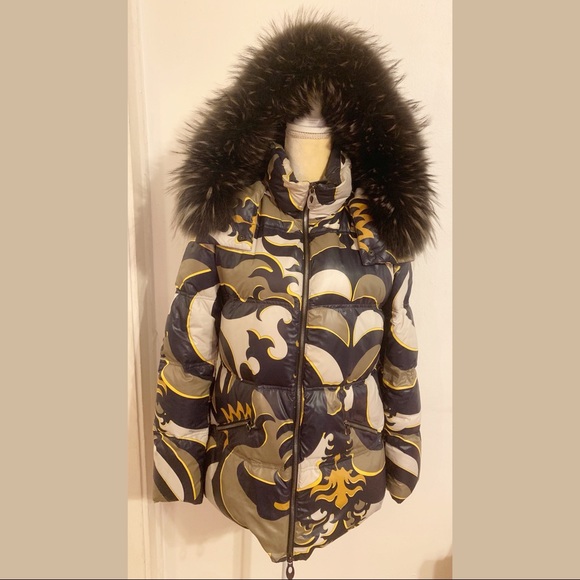 Emilio Pucci | Jackets & Coats | Emilio Pucci Goose Down And Fur Puffer ...